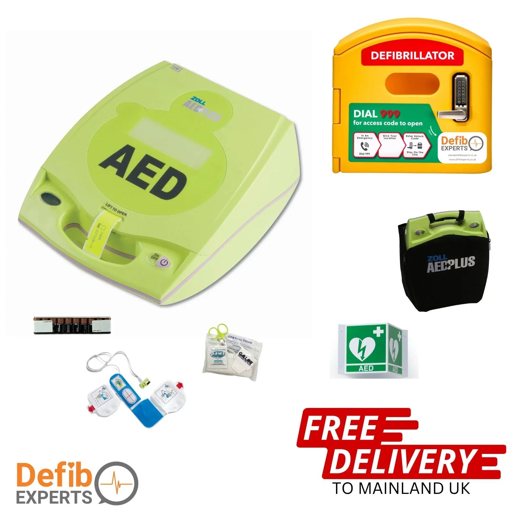 Buy Outdoor Cabinet Package ZOLL AED Plus | Fast UK Shipping – Defib ...
