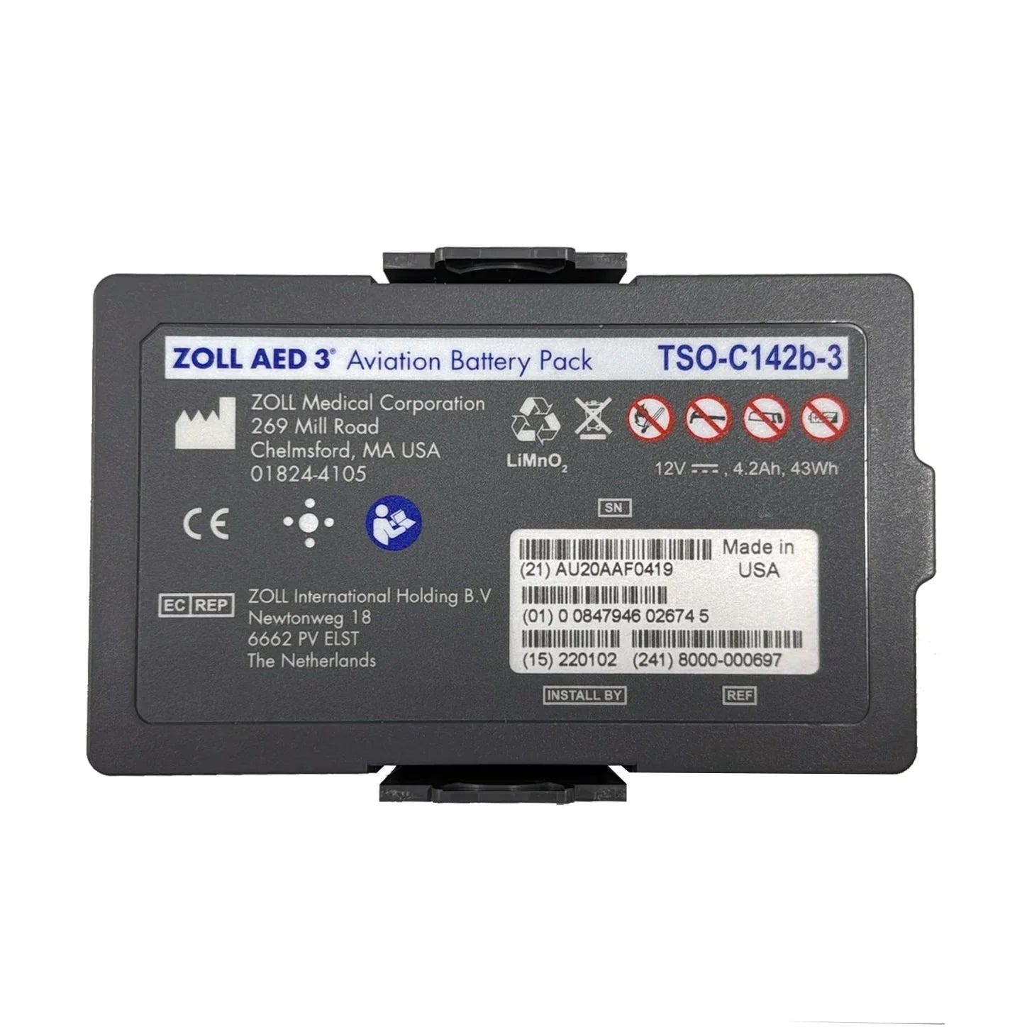 Buy ZOLL AED 3 Aviation Battery Pack | Fast UK Shipping – Defib Experts Ltd